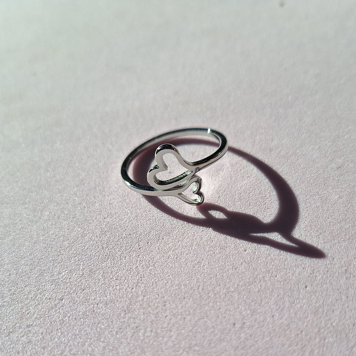 Stainless Steel Heart Ring – Twine & Sea